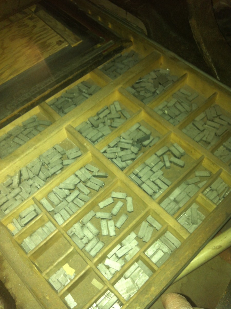 Exploring an Antique Printing Press – Right Angels and Polo Bears