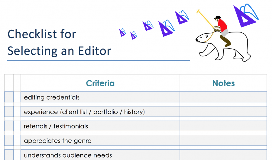 How to Pick the Right Editor for Your Project, a Printable Checklist ...